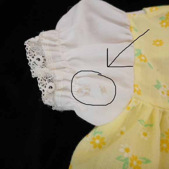 Vintage | Dresses | Vintage Baby Girl 2 Month Yellow Floral Dress ...